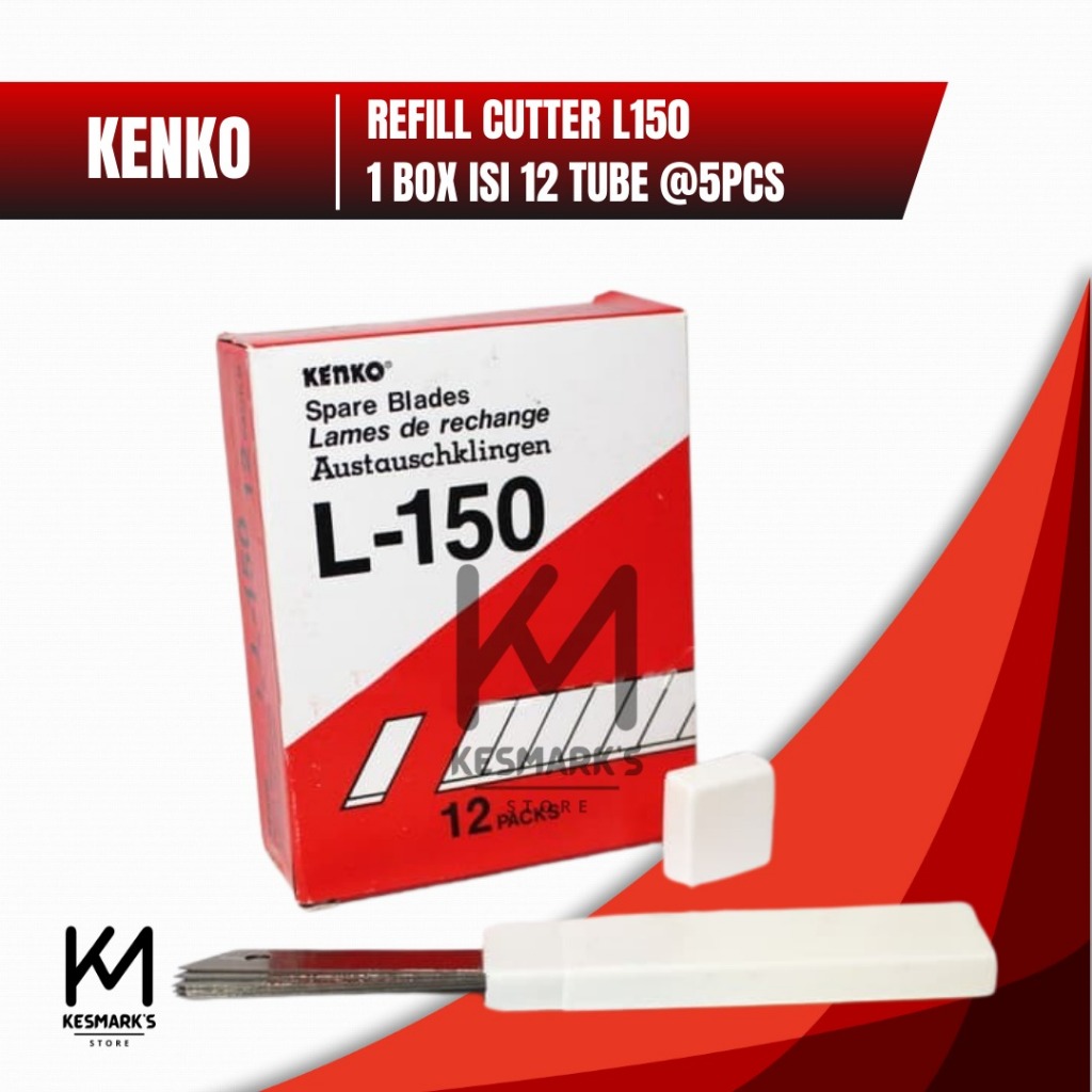Jual ISI CUTTER KENKO L 150 ISI PISAU CUTER L150 REFILL KATER BESAR Box ...