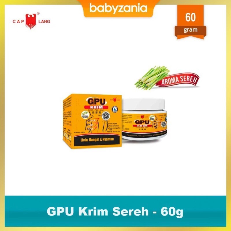 Jual Cap Lang GPU Krim Sereh 60 gr | Shopee Indonesia