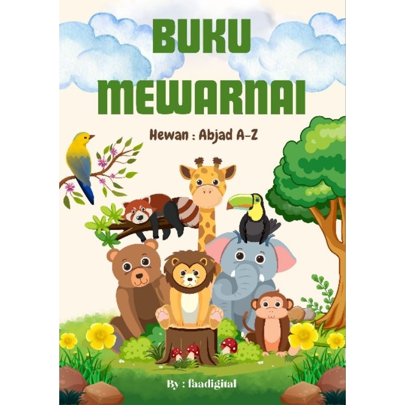 Jual PDF BUKU MEWARNAI TEMA HEWAN ABJAD A-Z BY FAADIGITAL | Shopee ...