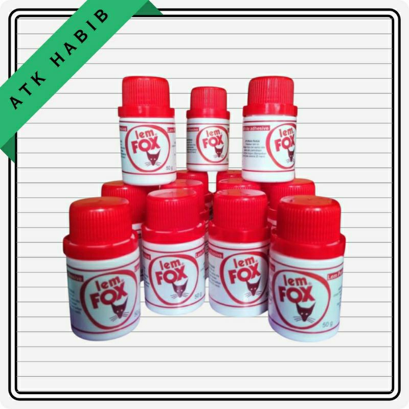 Jual Lem Fox 50gr, Lem fox kemasan praktis, Lem serbaguna, Lem Kayu ...