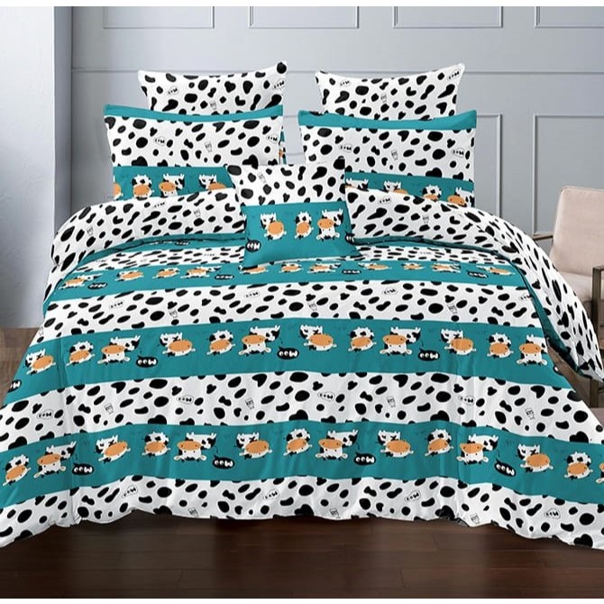 Jual SPREI MOTIF SAPI DAN KOTAK HITAM MURAH SEMUA UKURAN | Shopee Indonesia