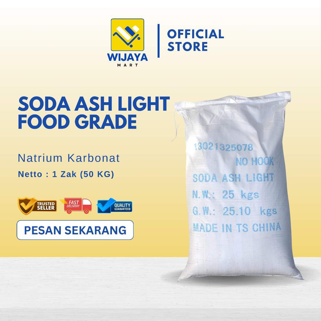 Jual Soda Ash Light 40 Kg / SODA ASH FOOD GRADE | Shopee Indonesia