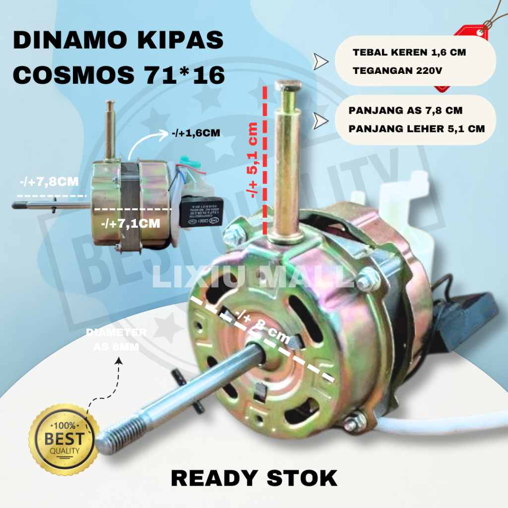 Jual Dinamo / Mesin / Motor Kipas Angin Cosmos BODY BESAR Universal ...