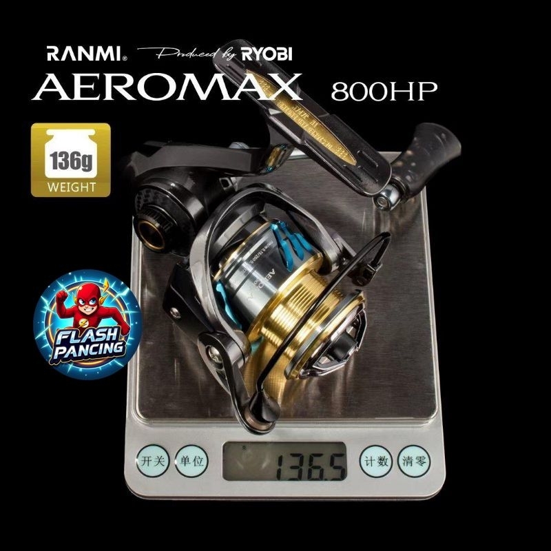 Jual REEL RYOBI RANMI AEROMAX 800/1000 ULTRA LIGHT CARBON BODY | Shopee ...
