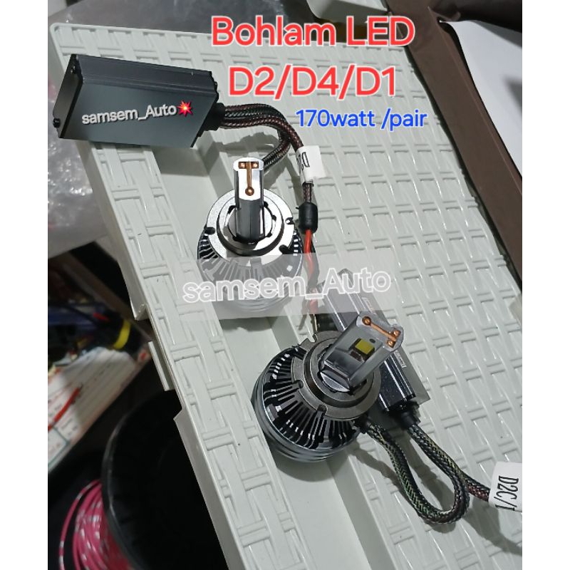 Jual BOHLAM LED D2/D4/D1 170WATT/PAIR | Shopee Indonesia