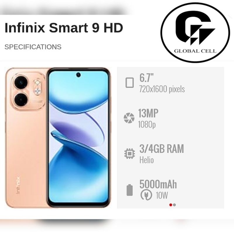 Jual Infinix Smart 9 HD 4/64GB Garansi Resmi Infinix Indonesia | Shopee Indonesia