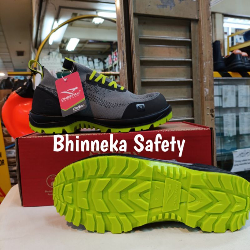 Jual Sepatu Safety Cheetah Reflex 8083 Flash Green Solegard Original ...