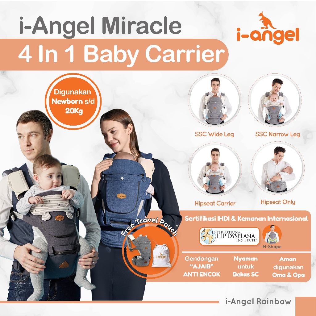 Jual i-Angel Miracle Melange (Plus Asuransi Pengiriman) - Gendongan ...