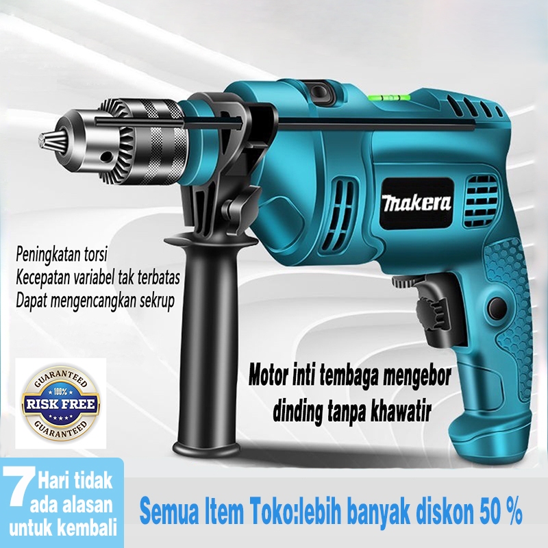 Jual Mesin Bor Listrik 13mm Bolak Balik Electric Drill Bor Beton Kayu Besi Tembok Bor Listrik ...
