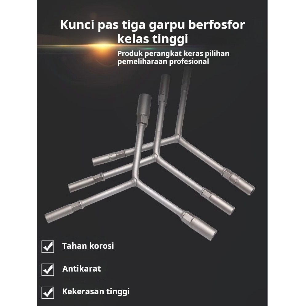 Jual Kunci soket tiga cabang 12mm Obeng heksagonal tipe Y + kepala ...