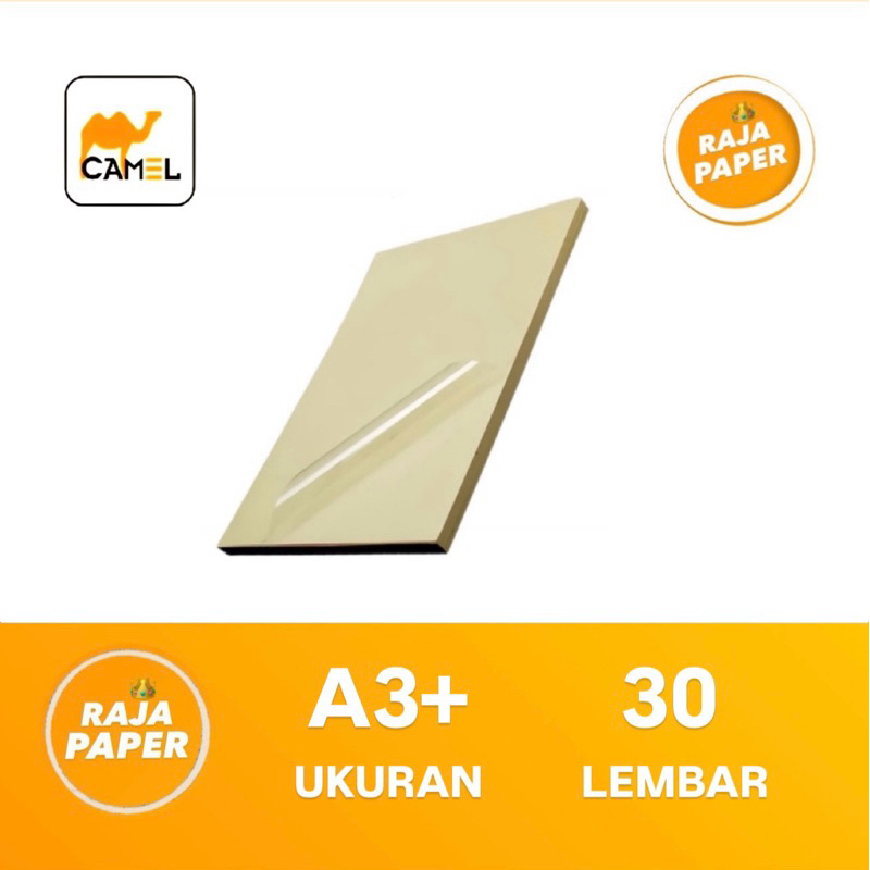 Jual Kertas Sticker Vinyl Transparant Ukuran A3+ 30 Lembar By CAMEL ...
