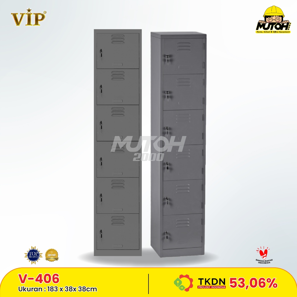 Jual LOCKER LOKER BESI 6 PINTU VIP METAL V-406 TKDN | Shopee Indonesia