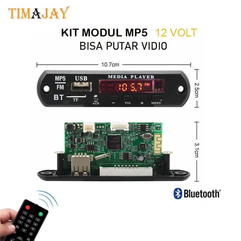Jual MP5 modul Vidio Bluetooth 12V Splash Screen vire original bisa cod ...