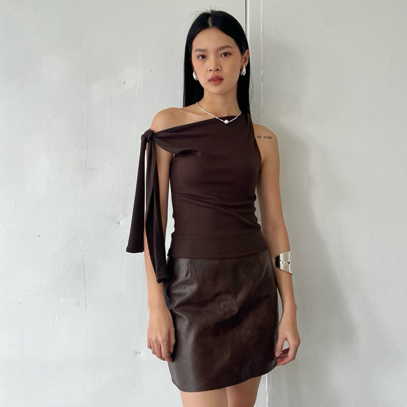 Jual BRIE TOP | LALE | Atasan Tanktop Sabrina Off Shoulder Basic Ribbed ...