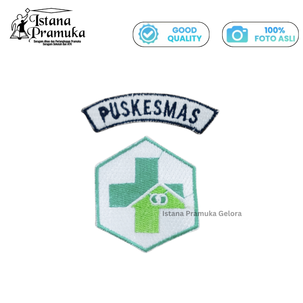 Jual Atribut Logo Puskesmas / Tulisan Puskesmas Bordir - Istana Pramuka ...
