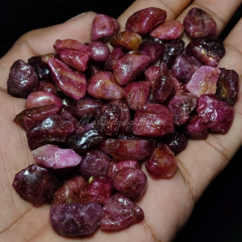 Jual natural batu rubi madagaskar affrika / bahan batu ruby madagaskar ...