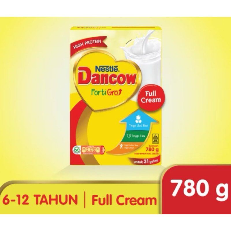Jual Nestle Dancow Fortigro Full Cream Susu Bubuk Susu Anak Instan 780 ...