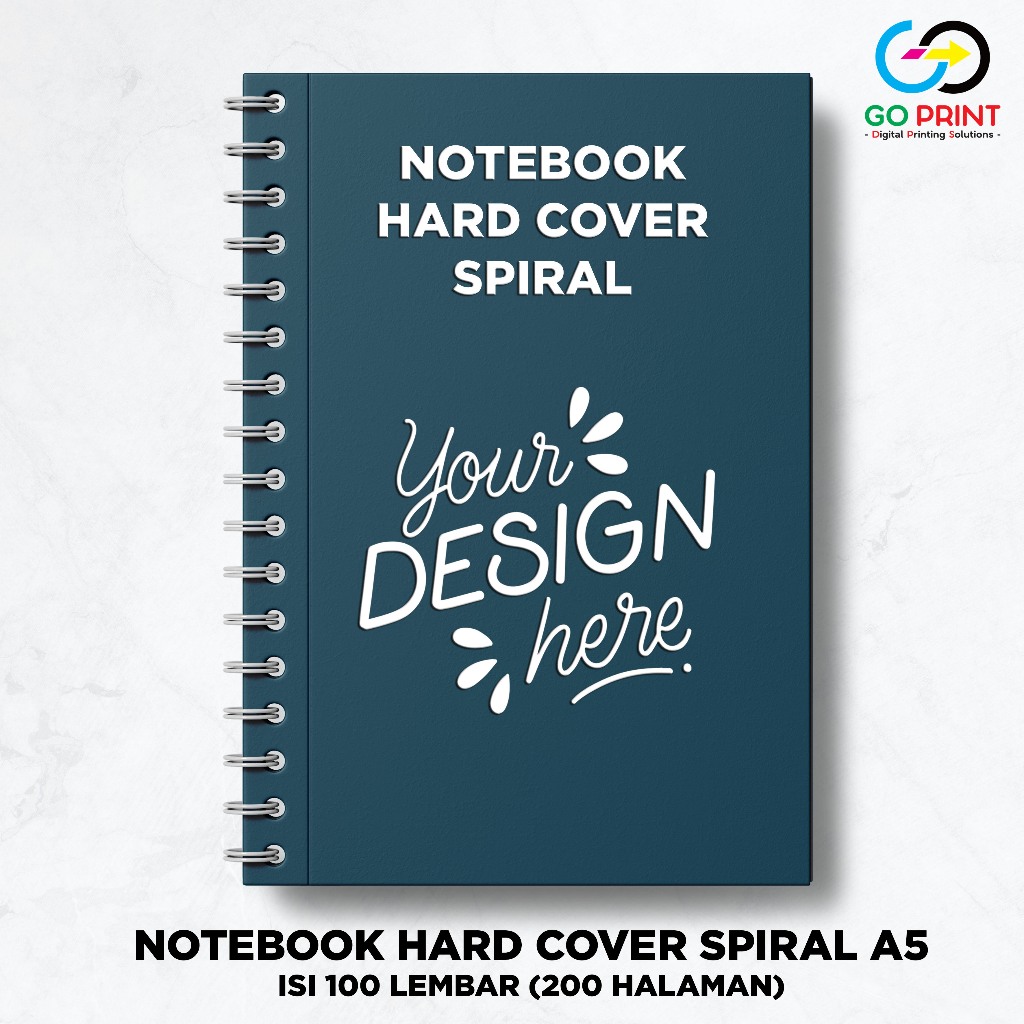 Jual Notebook Hardcover Custom A5 Spiral / Buku Catatan / Block Note ...