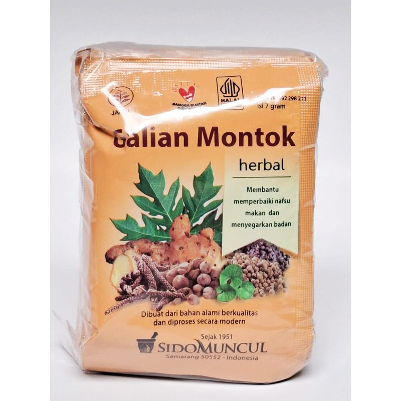 Jual JAMU GALIAN MONTOK SIDO MUNCUL KEMASAN PACK ISI 10 SACHETS ...