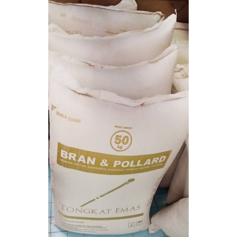 Jual Bran Pollard Cap Tongkat Emas Kemasan 1 KG | Shopee Indonesia