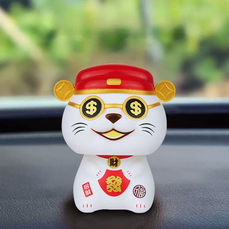Jual Lucky Cat Cuan Kotak / Maneki Neko Cat / Pajangan Kucing Hoki ...