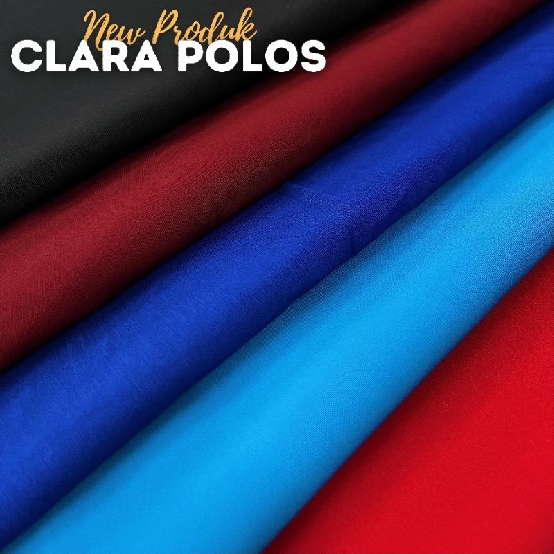 Jual Kain Polos Merk Clara Superior Quality | Bahan Polyester Tebal ...