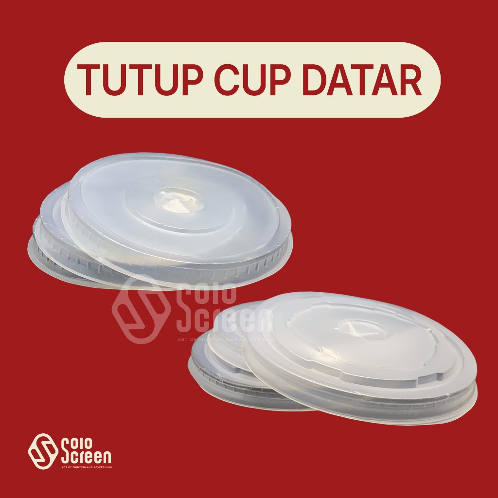 Jual Tutup Cup Datar Murah Isi 50 PCS | Shopee Indonesia