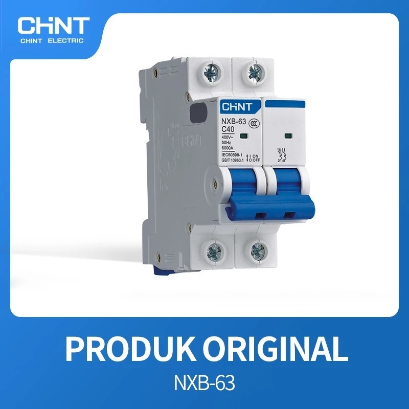 Jual MCB CHINT ORIGINAL NXB-63 6KA 2P 220V (4A 6A 10A 16A 20A 25A 32A 40A 50A 63A) | Shopee ...