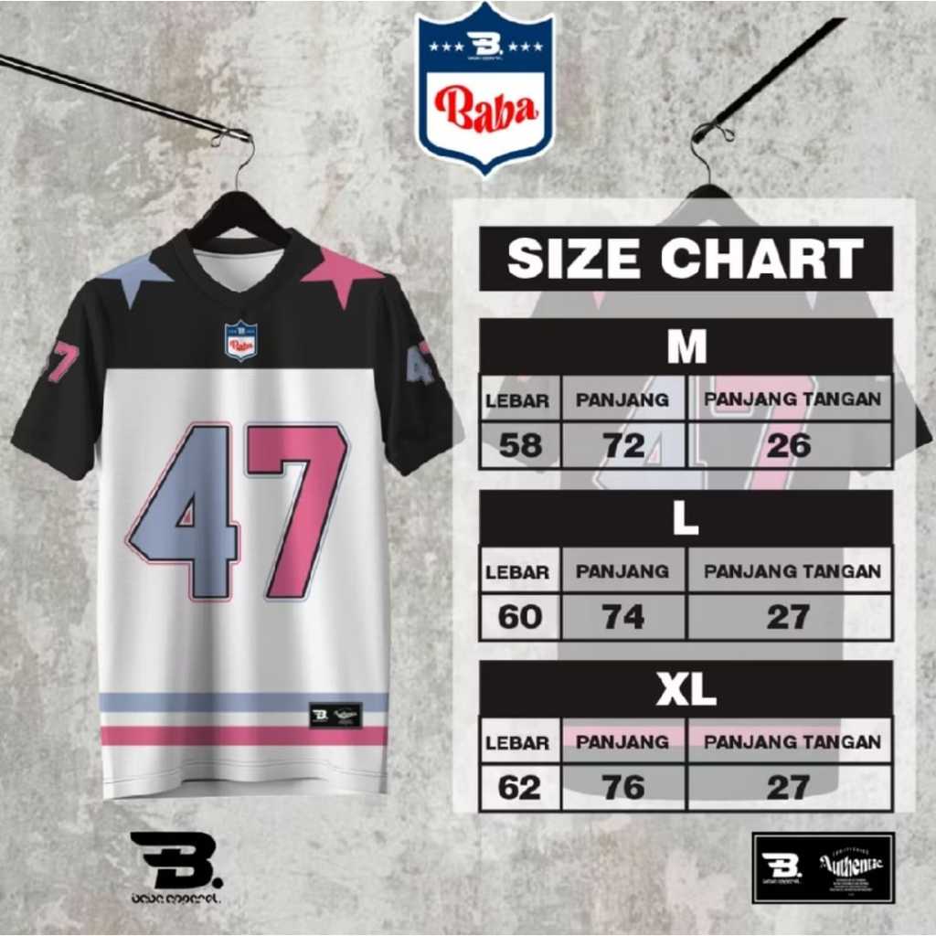 Jual Baba Aparel Jersey Number series Streetwear Milano Premium Korean ...