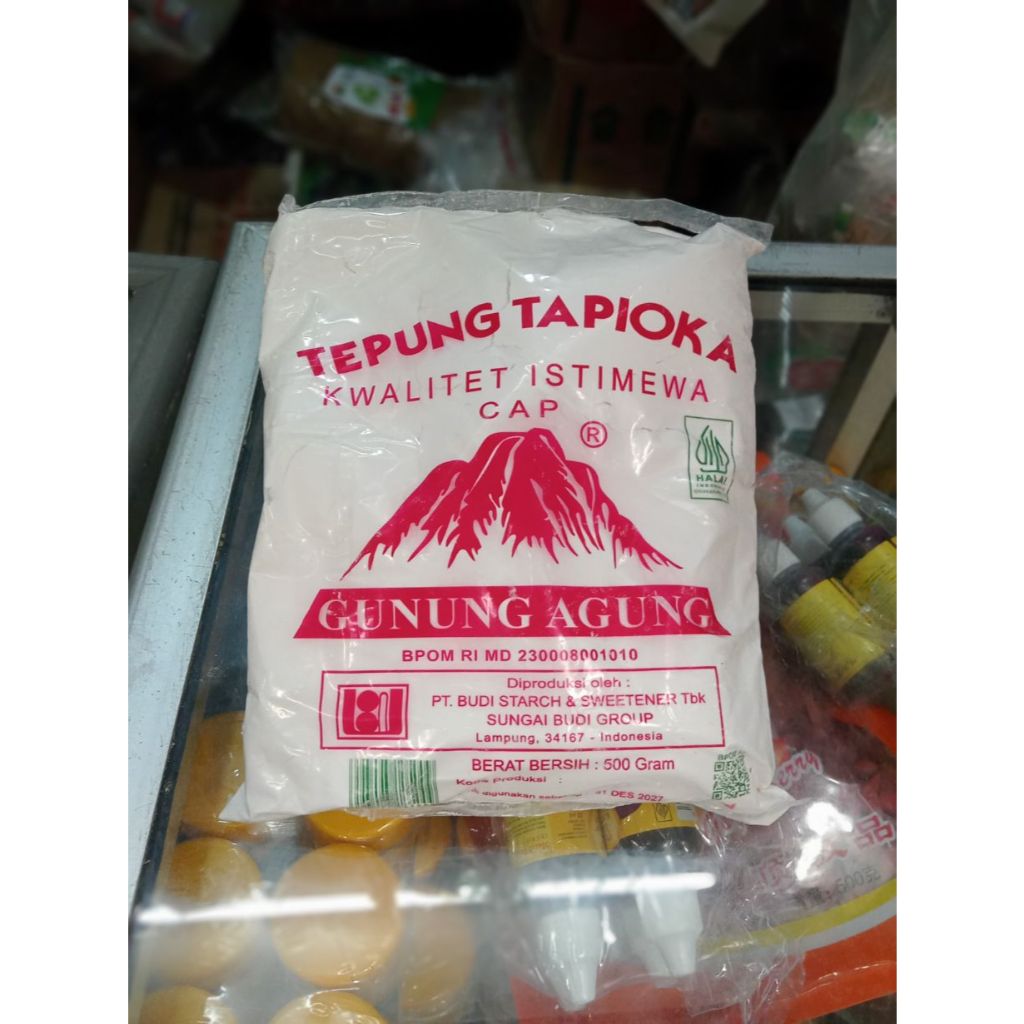 Jual Tepung Tapioka Cap Gunung Agung berat/isi 500gr | Shopee Indonesia