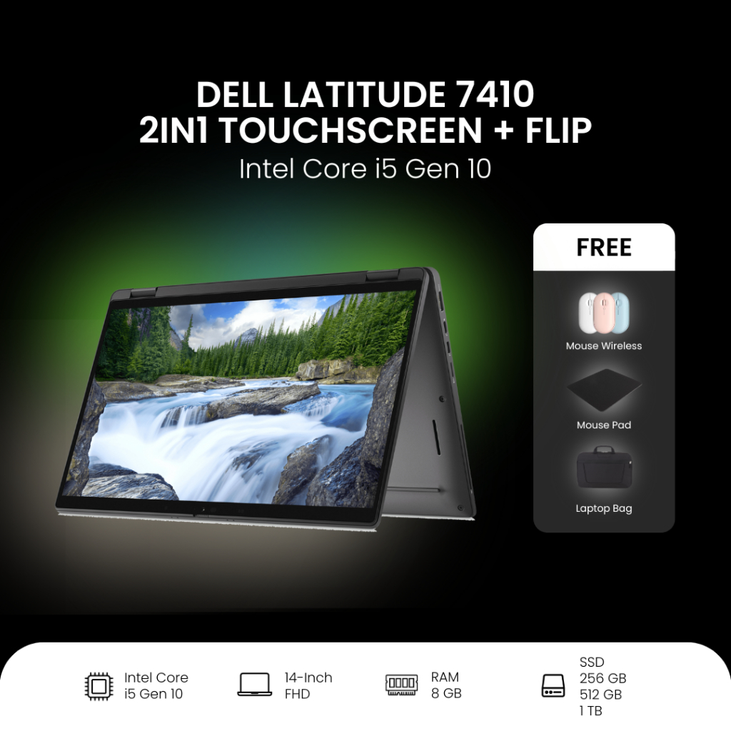 Jual Dell Latitude 7410 Core i5 Gen 10 2in1 Touchscreen Flip | Shopee ...