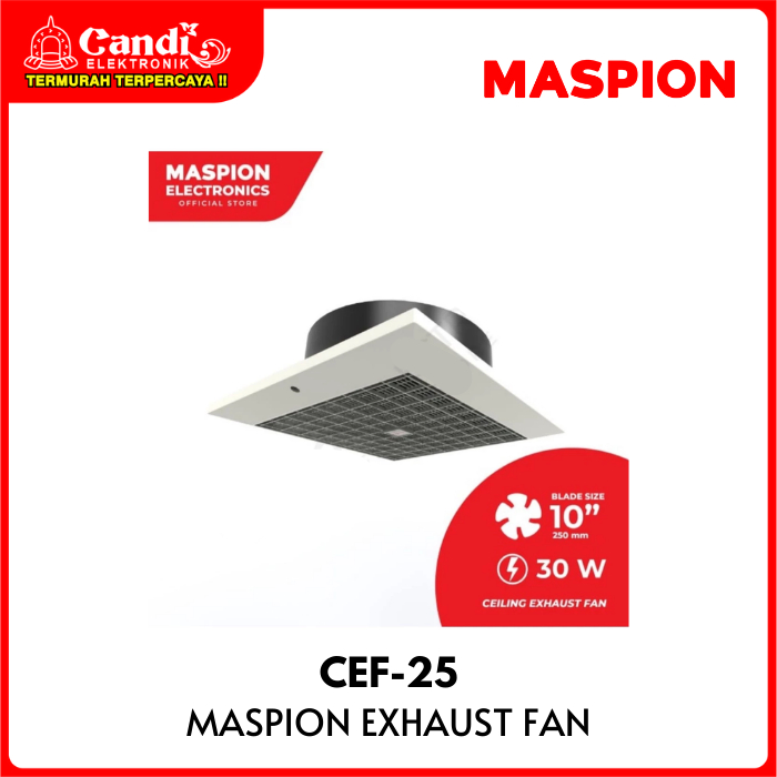 Jual MASPION Exhaust Fan Ceiling Exhaust Fan 10 Inch Kipas Penghisap ...