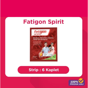 Jual Fatigon Spirit - // ed oct 2026 // 1 Strip isi 6 Kaplet Multivitamin Penambah Energi dan ...