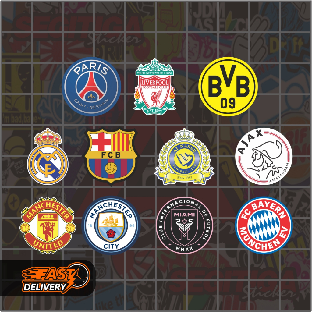 Jual Stiker Club Bola Football Club Eropa | Shopee Indonesia