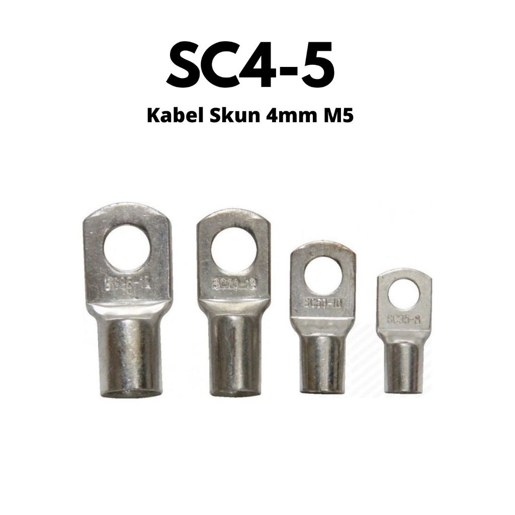 Jual Scun Skun SC4-5 Import Copper Terminal Copper Cable Lug | Shopee ...