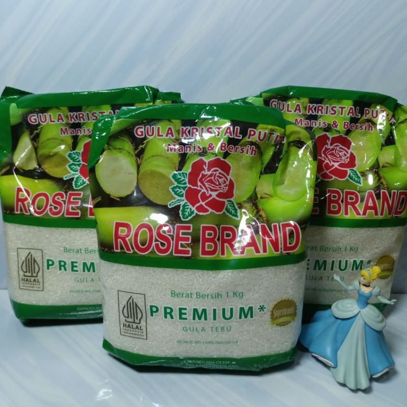 Jual Rose Brand Gula Pasir 1 Kg ( paket isi 3 Pcs) | Shopee Indonesia