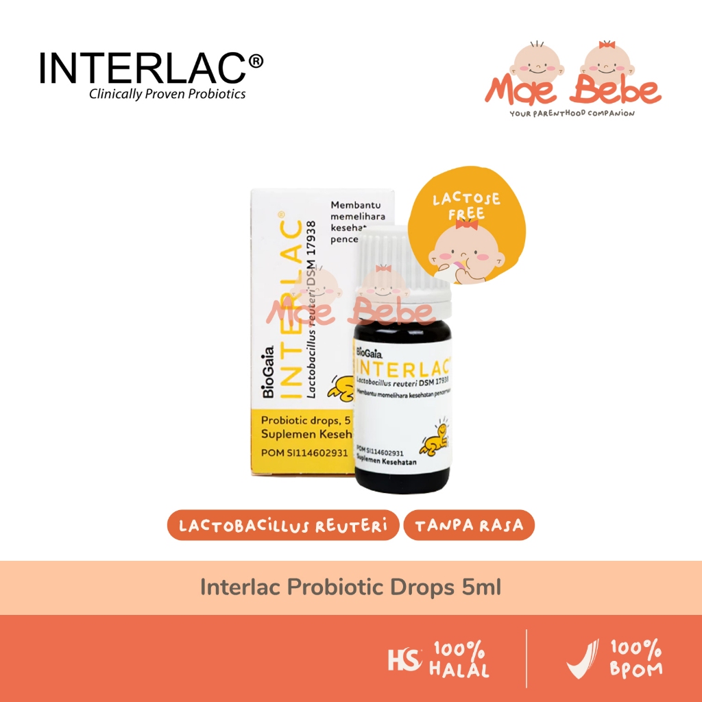 Jual Interlac Probiotic Drops Suplemen Probiotik Cair Tetes Untuk ...
