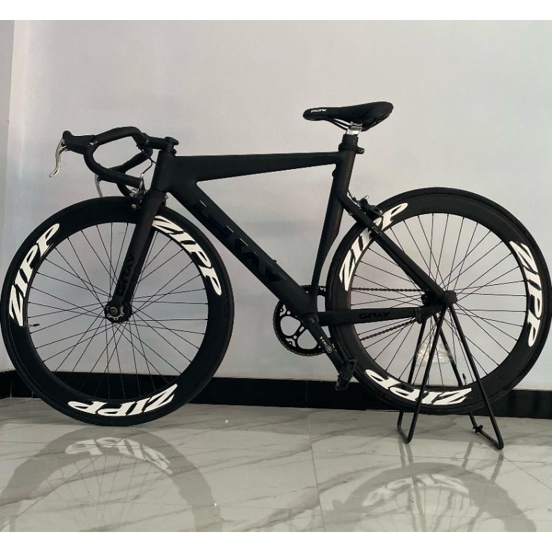 Jual Fixie Gray Murah Meriah Siap Pakai Lengkap Dengan Rem Tangan Depan ...