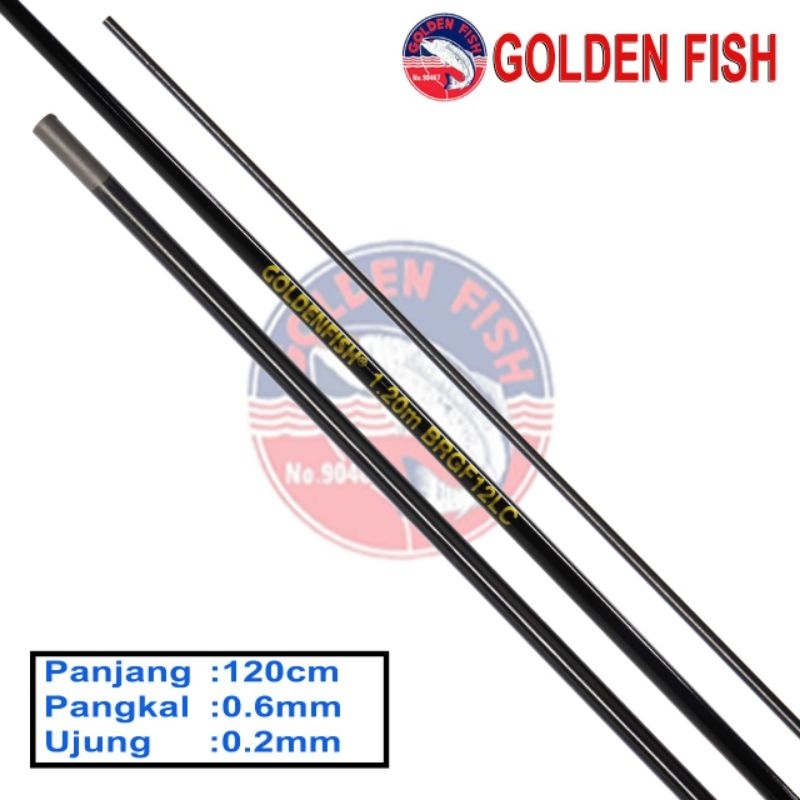 Jual Blank Rod Golden Fish Carbon Solid 120cm Dia. Pangkal 0.60mm, Dia ...