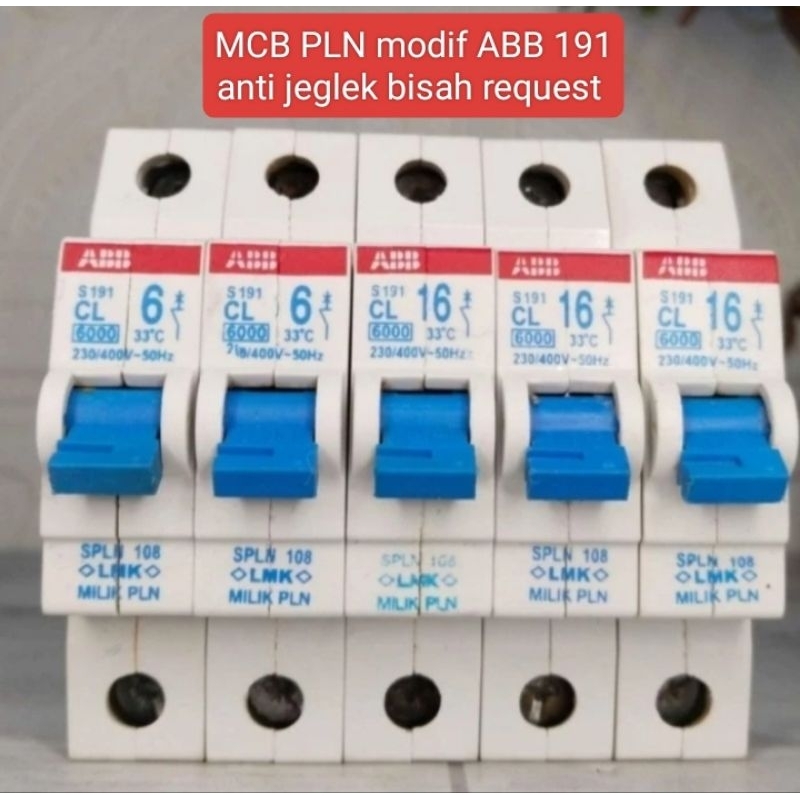 Jual MCB PLN ABB modif anti panas seken bekas antik jeglek 2a 4a 6a 10a 16a 20a 25a 35a 50a bisa ...