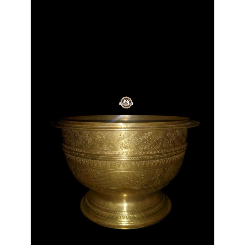 Jual Bokor kuningan ukir lawas TEBAL ( B864 ) | Shopee Indonesia