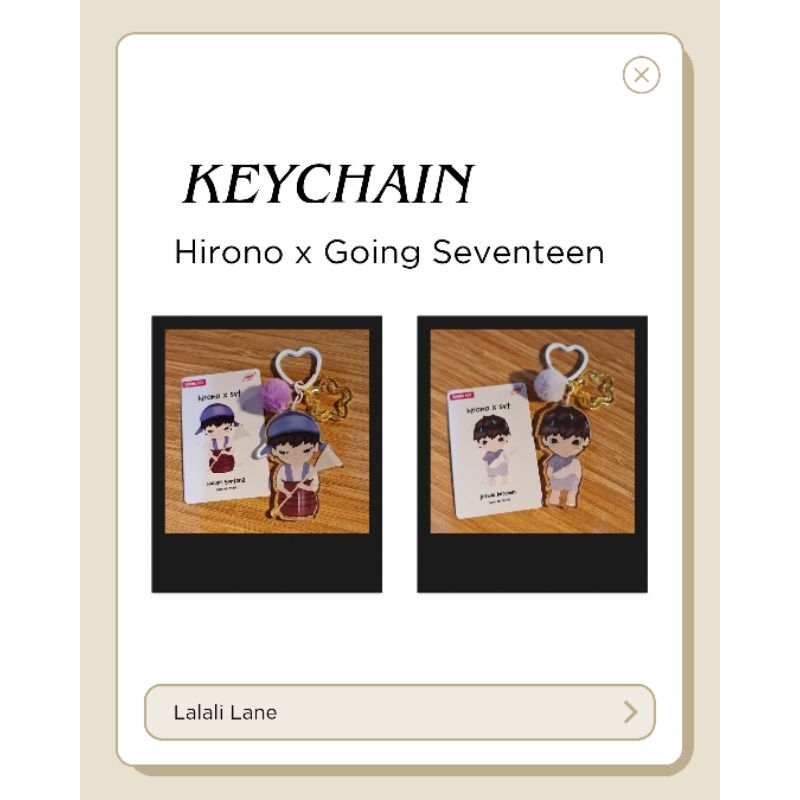 Jual PO - Keychain Hirono x Going Seventeen inspired - GOSE SVT Scoups ...