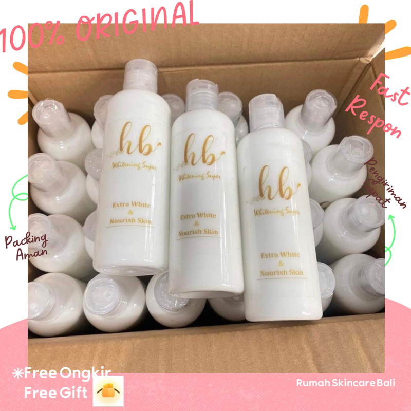 Jual HB WHITENING SUPER ORIGINAL 250 Lotion Perncarah kulit | Shopee Indonesia