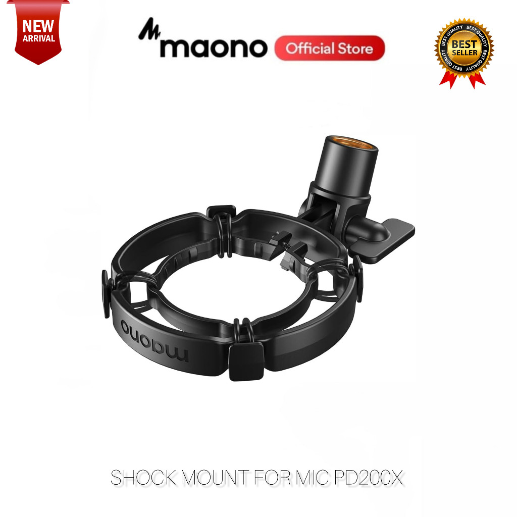 Jual MAONO PD200X Shock Mount Microphone Mounts Reduces Vibration Noise ...