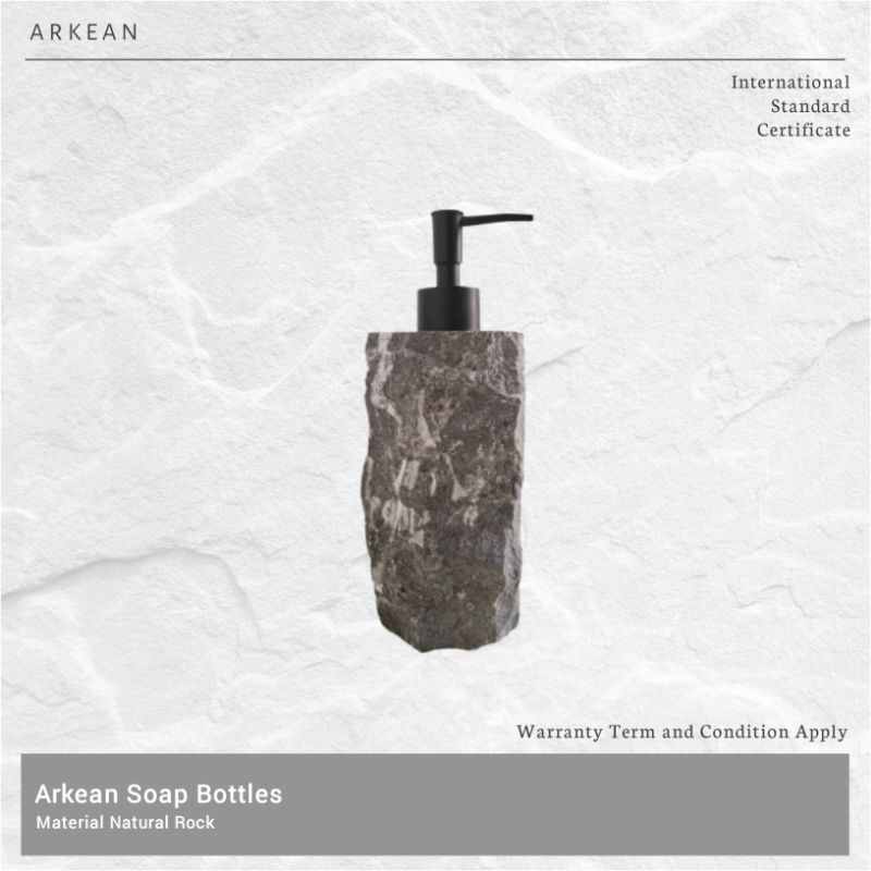 Jual Arkean Amber Batu Alam Tekan Pump Foam Botol Bottle Bath Soap Dish ...