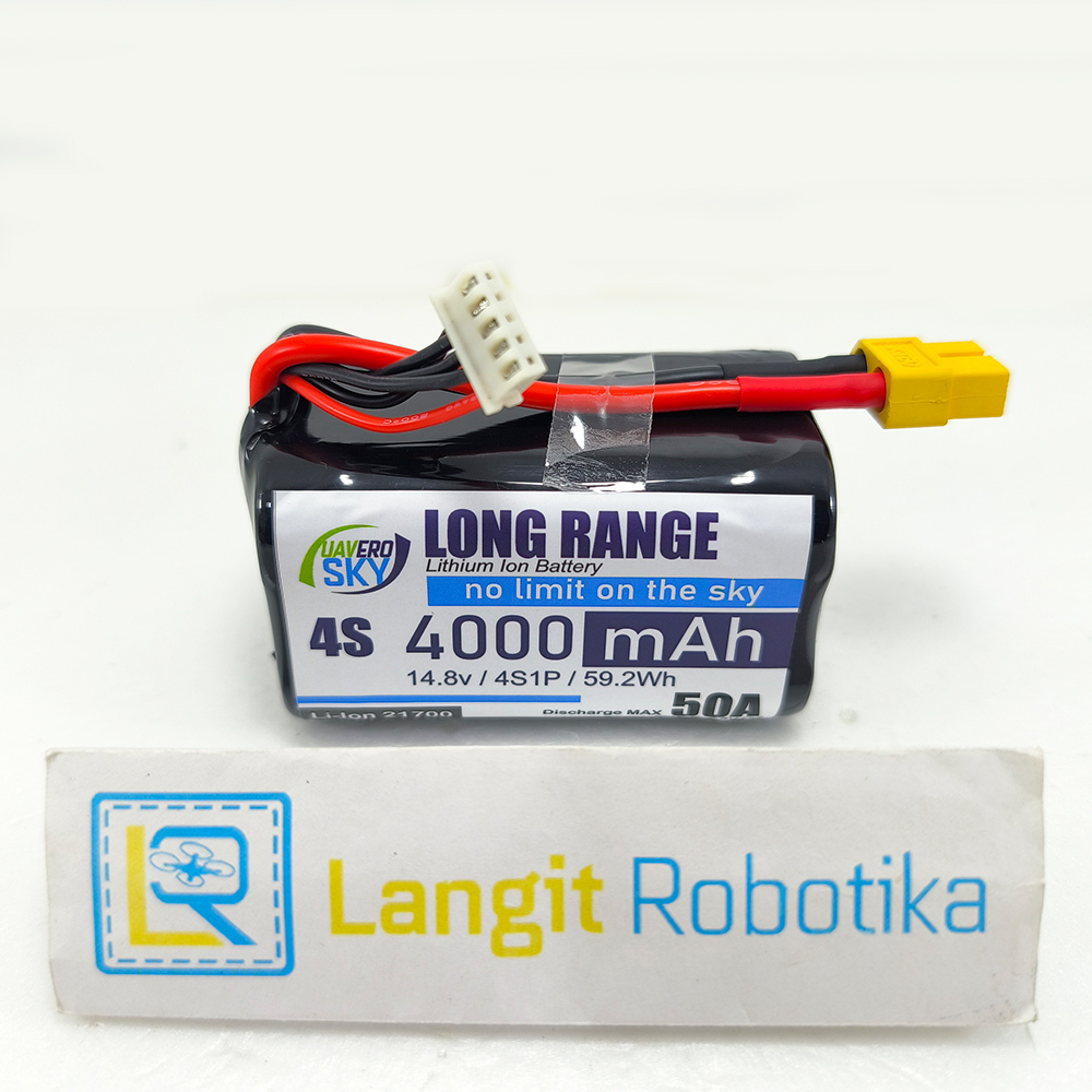 Jual Li-Ion 4s 4000mAh 50A for Long Range XT60 21700 4S1P 4s 4000 mAh ...