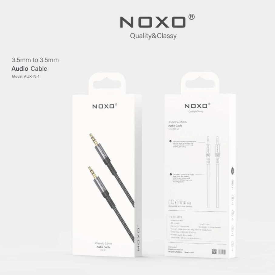 Jual NOXO Kabel Aux-N-1 Audio 3.5mm Male to Male Aluminum Alloy ...