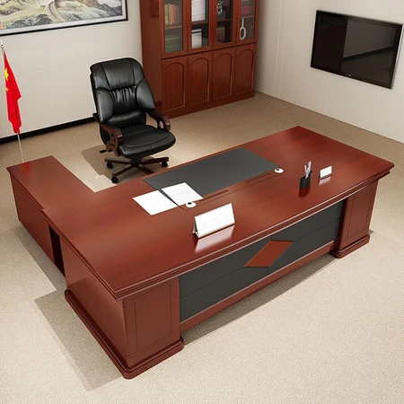 Jual meja jualan/meja kayu/Perabot kantor / meja bos/meja kantor kayu ...