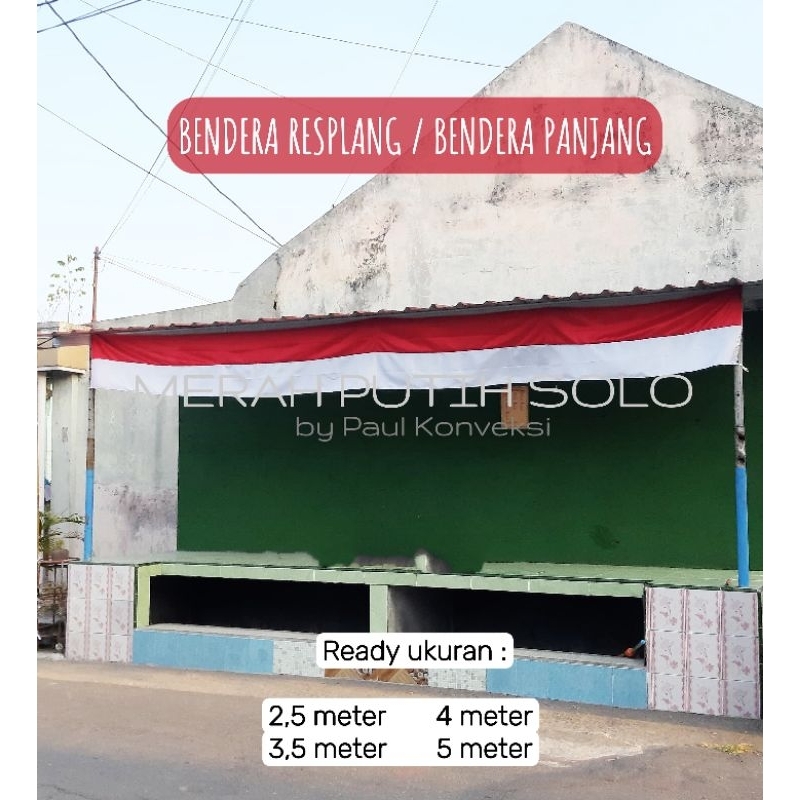 Jual Bendera merah putih / resplang merah putih / Lespang merah putih ...