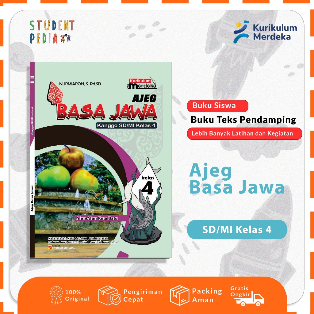 Jual Buku Siswa AJEG BASA JAWA Untuk Kelas 4 SD/MI / KURIKULUM MERDEKA / Penerbit WKJ | Shopee ...